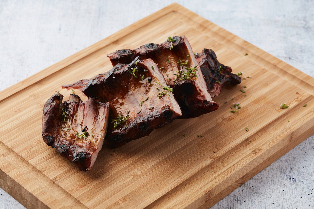 Sweet apricot spare ribs in the BBQ smoker – Barbecook